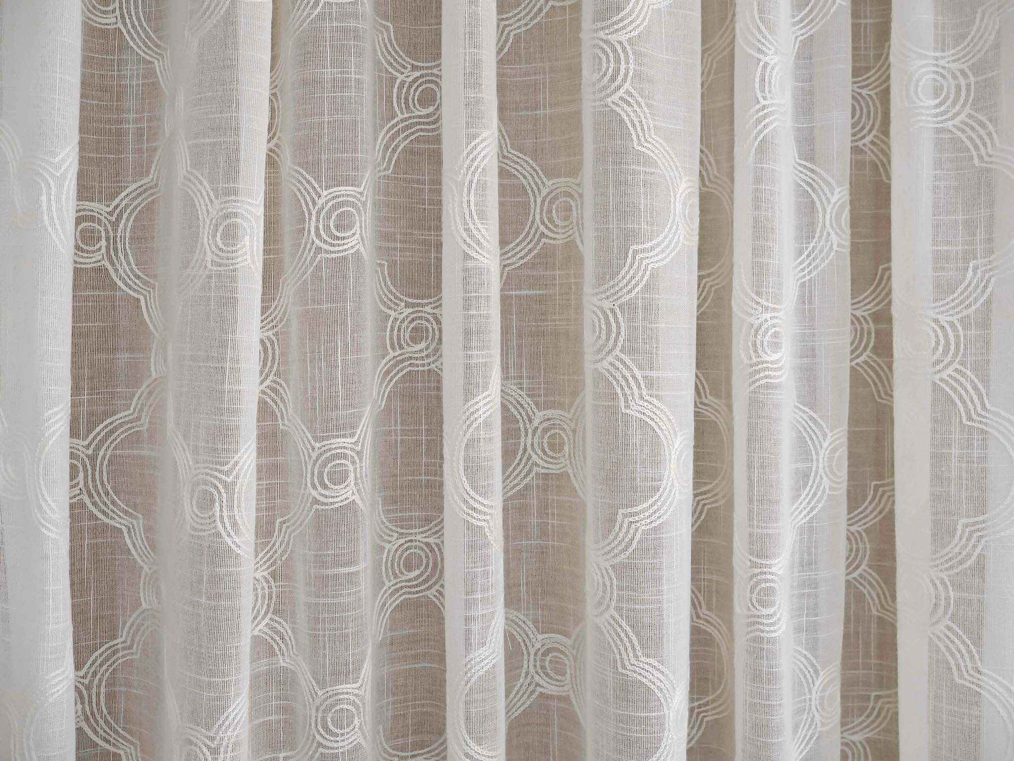 Interlocking Circle Sheer Curtain