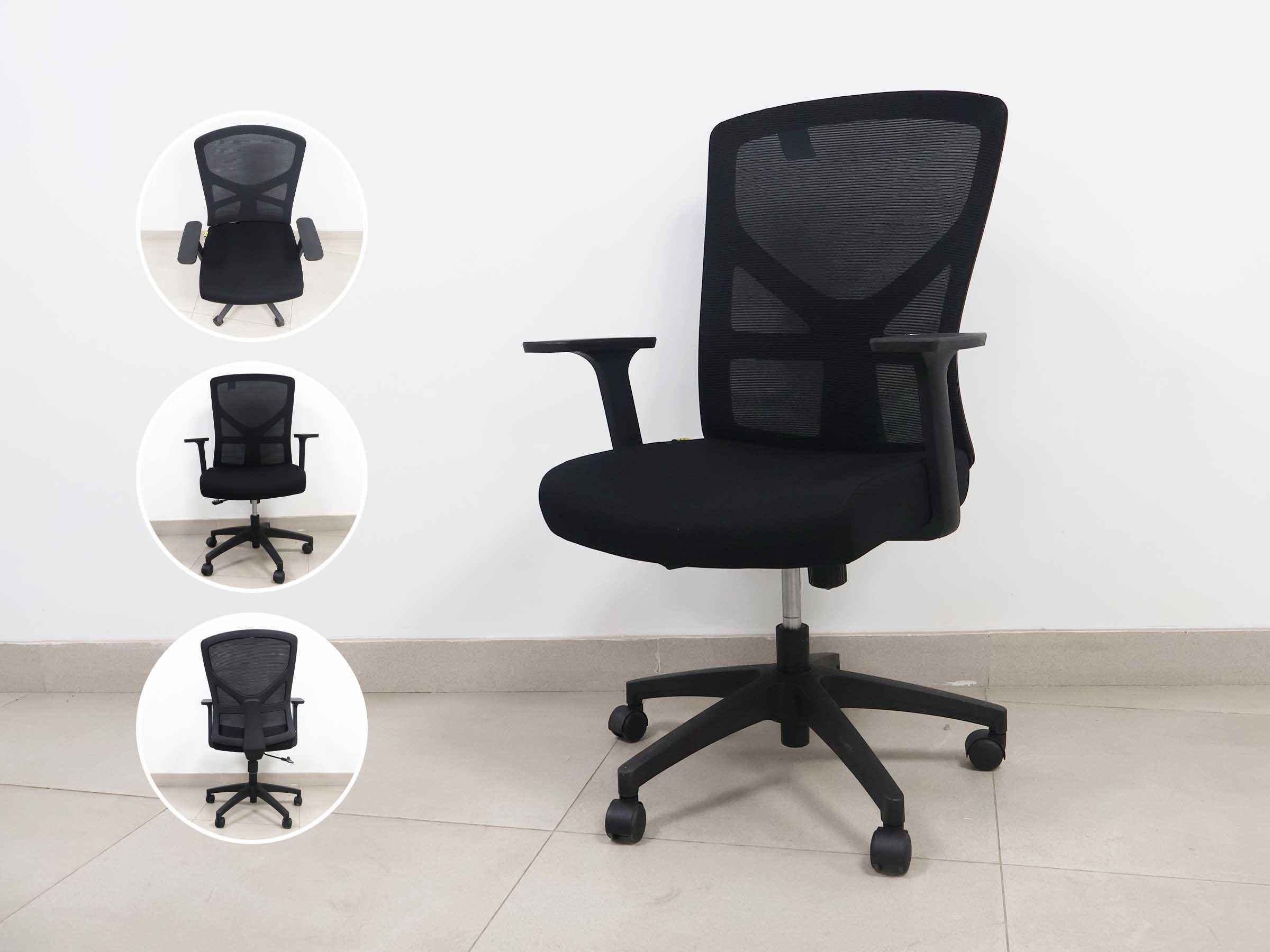Swivel Reclining Mesh Chair (57A)