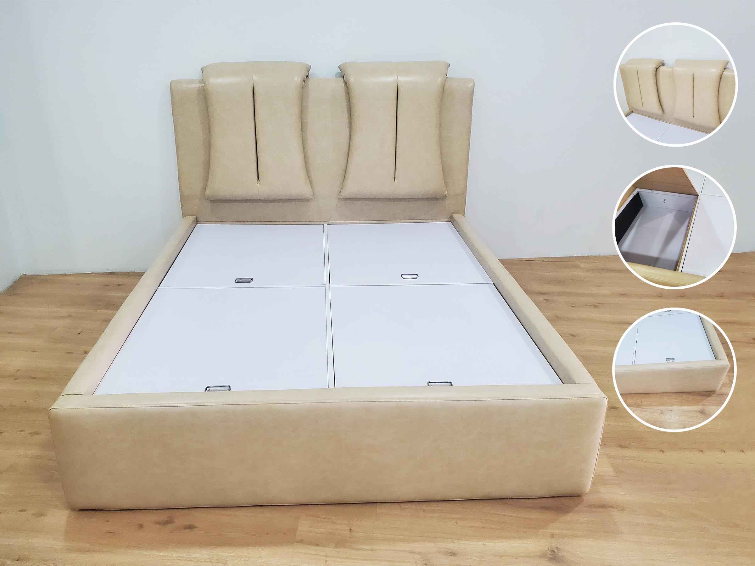 Rexine Upholstered Bed