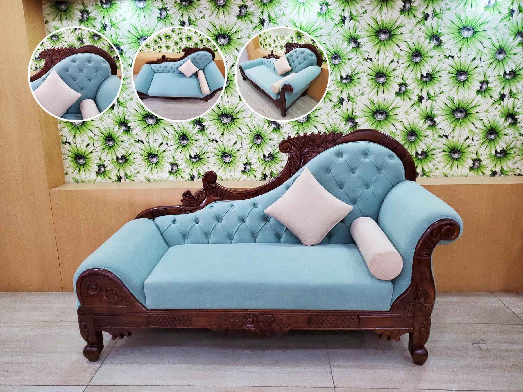 Sea Green Diwan Sofa
