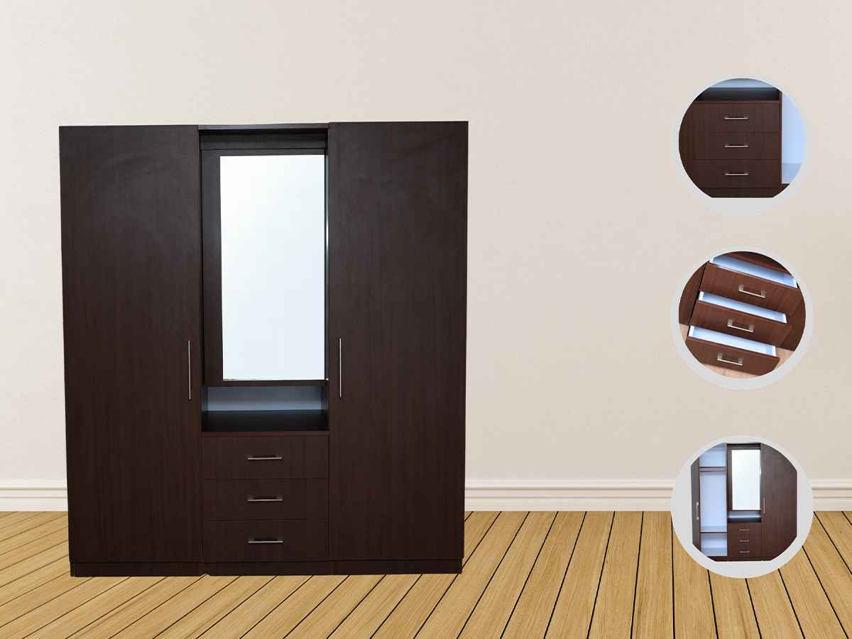 Wardrobe with dressing table