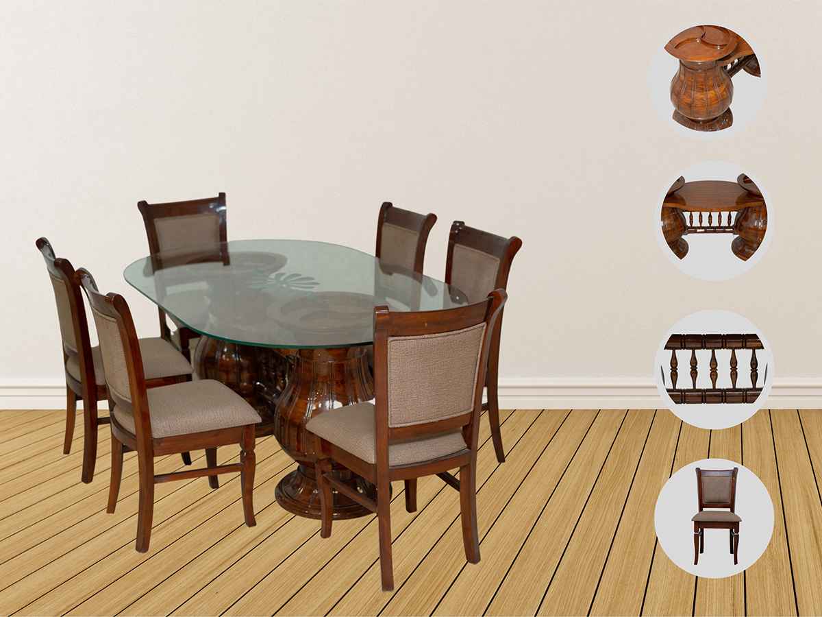 Glass Top Dining Set