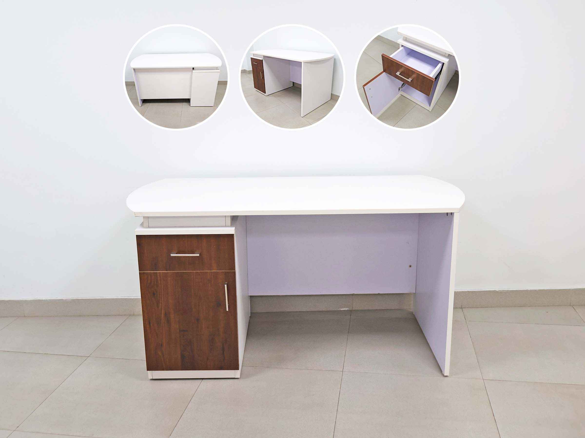 Curved Clarity Desk