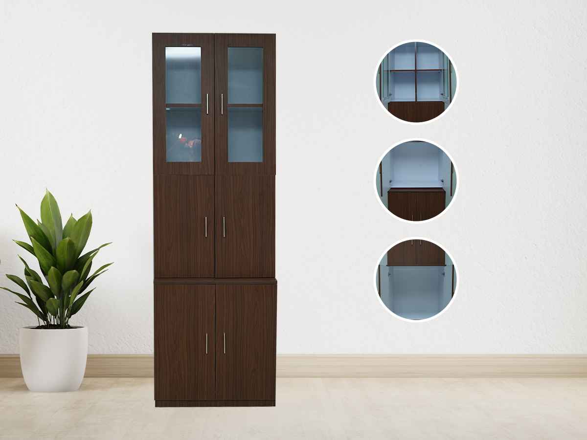 Brown Modular Kitchen Rack