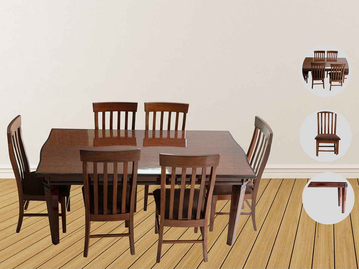 Rectangular Fishtail Dining Set