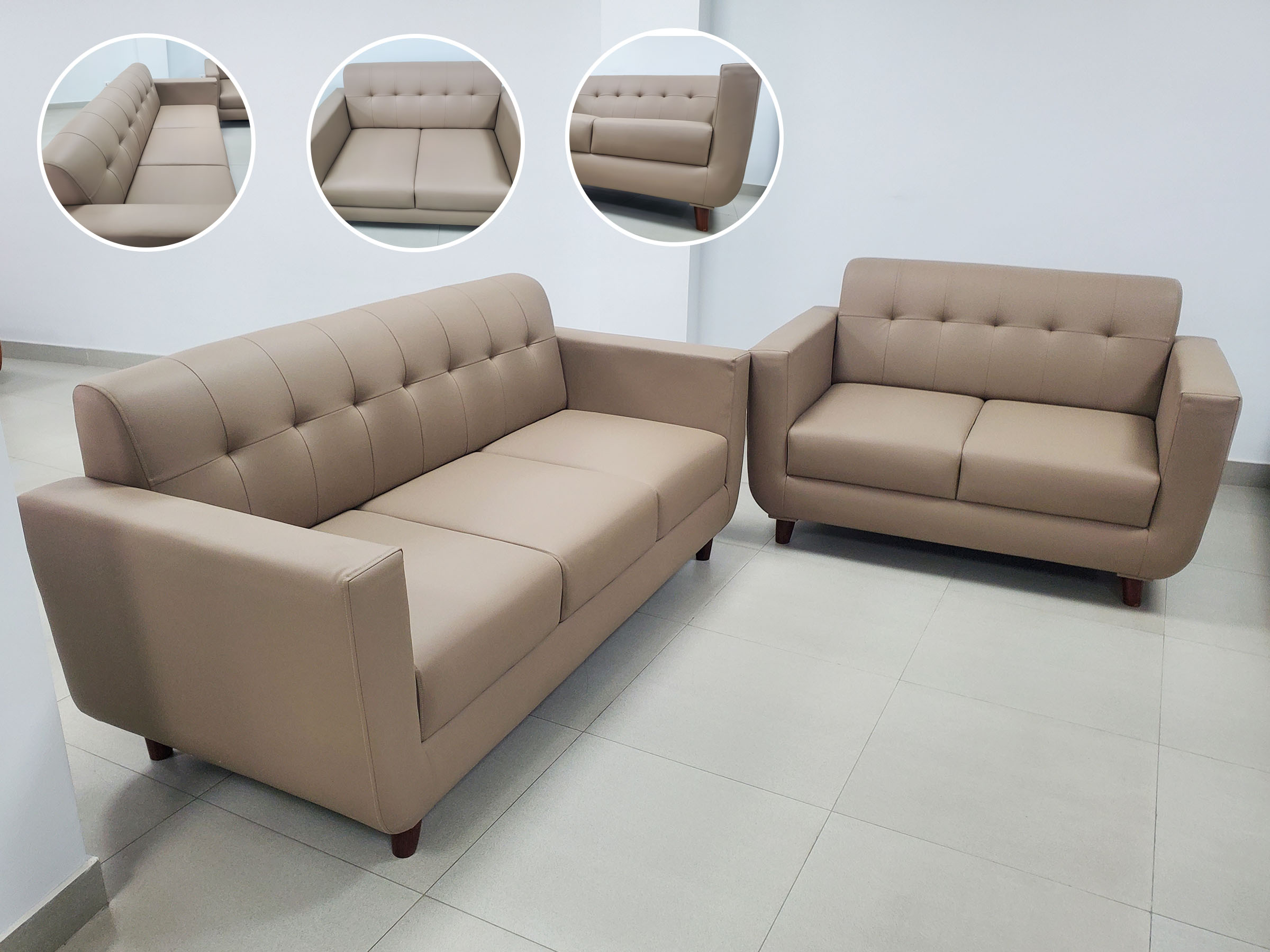 Rexine sofa set store